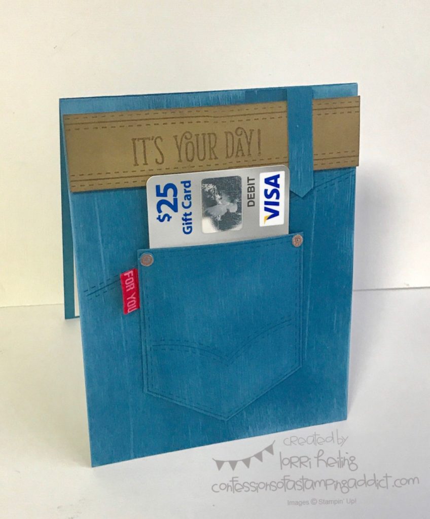 Denim Jean Card & China Photos - Confessions of a Stamping Addict