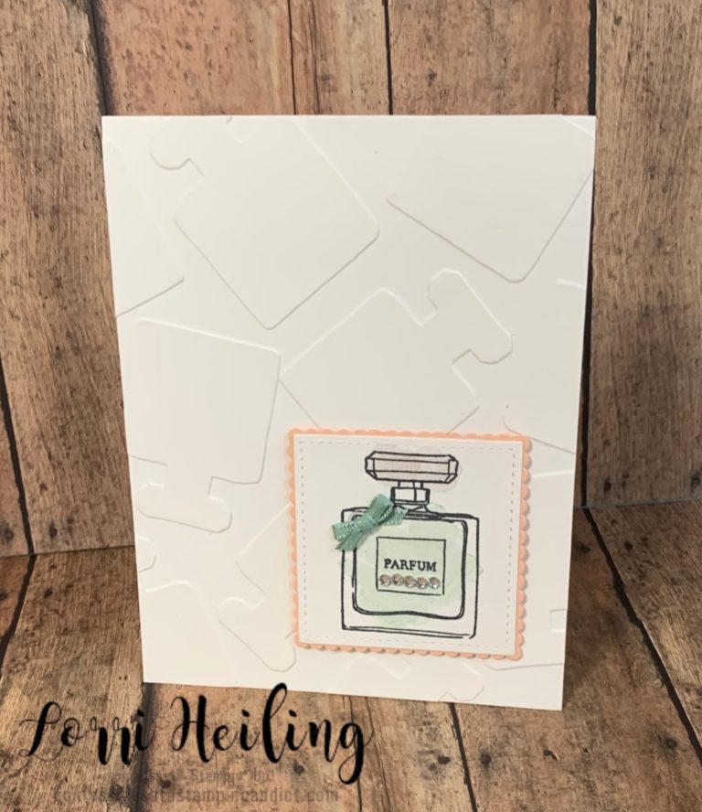 Best Dressed Perfume Card - Confessions of a Stamping Addict