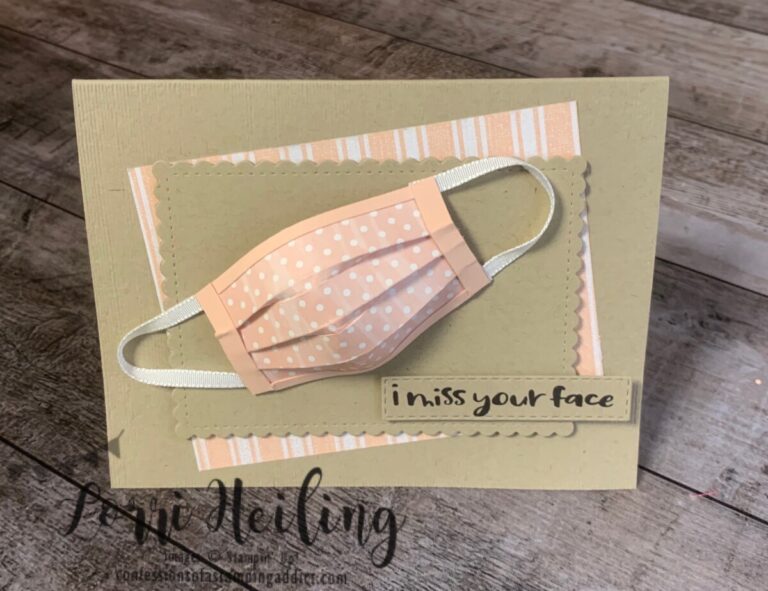 COVID-19 Mask Card - Confessions of a Stamping Addict