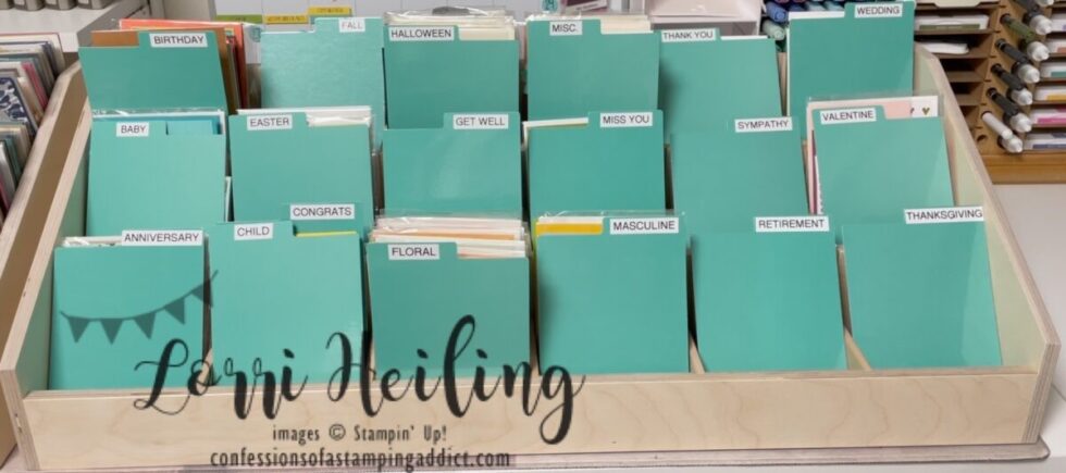 Organizing Your Cards - Confessions of a Stamping Addict