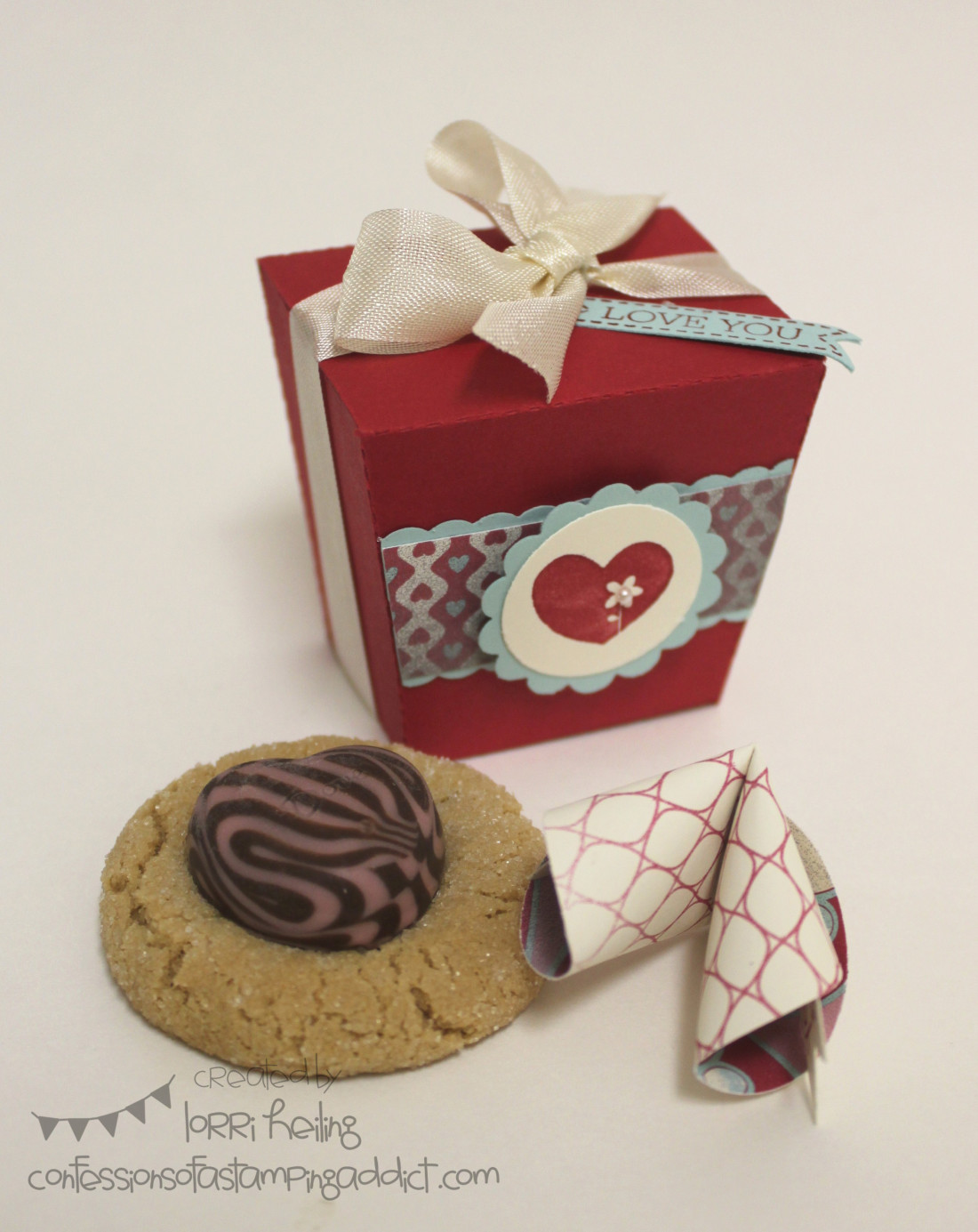Valentine Chinese Take Out Box - Confessions of a Stamping Addict